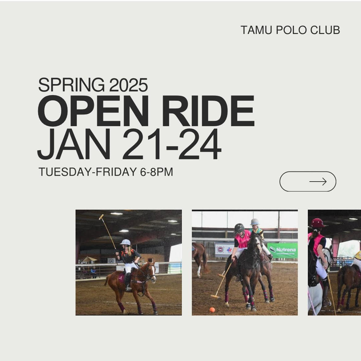 Open Ride Spring 2025 – Texas A&M Polo Club